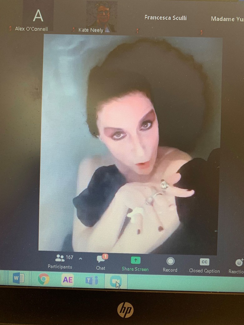 Zooming in on art event and Lowensteins staff meeting – Lowensteins